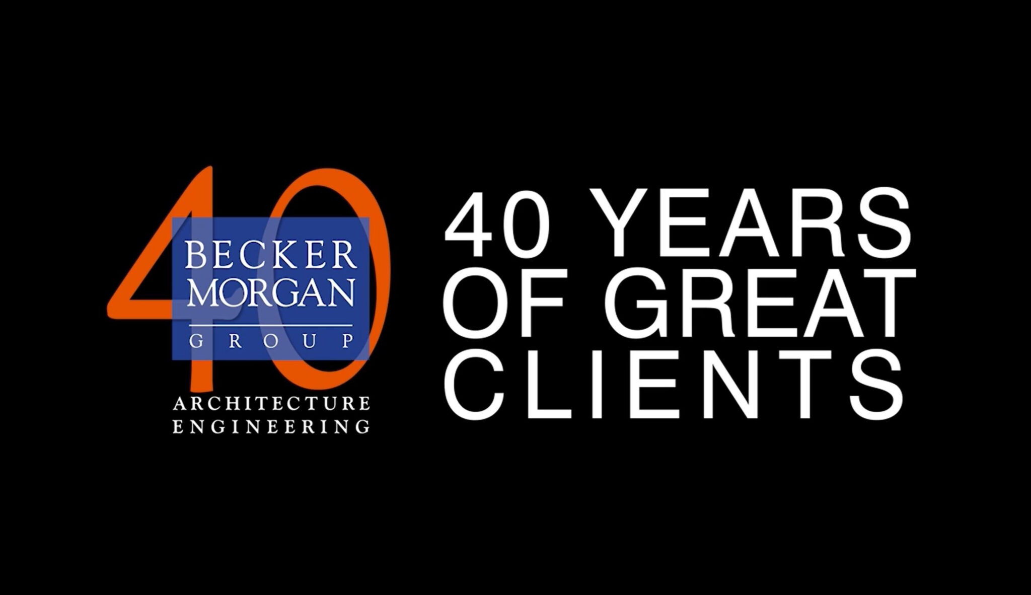 Looking back at the last 40 years! | Becker Morgan Group